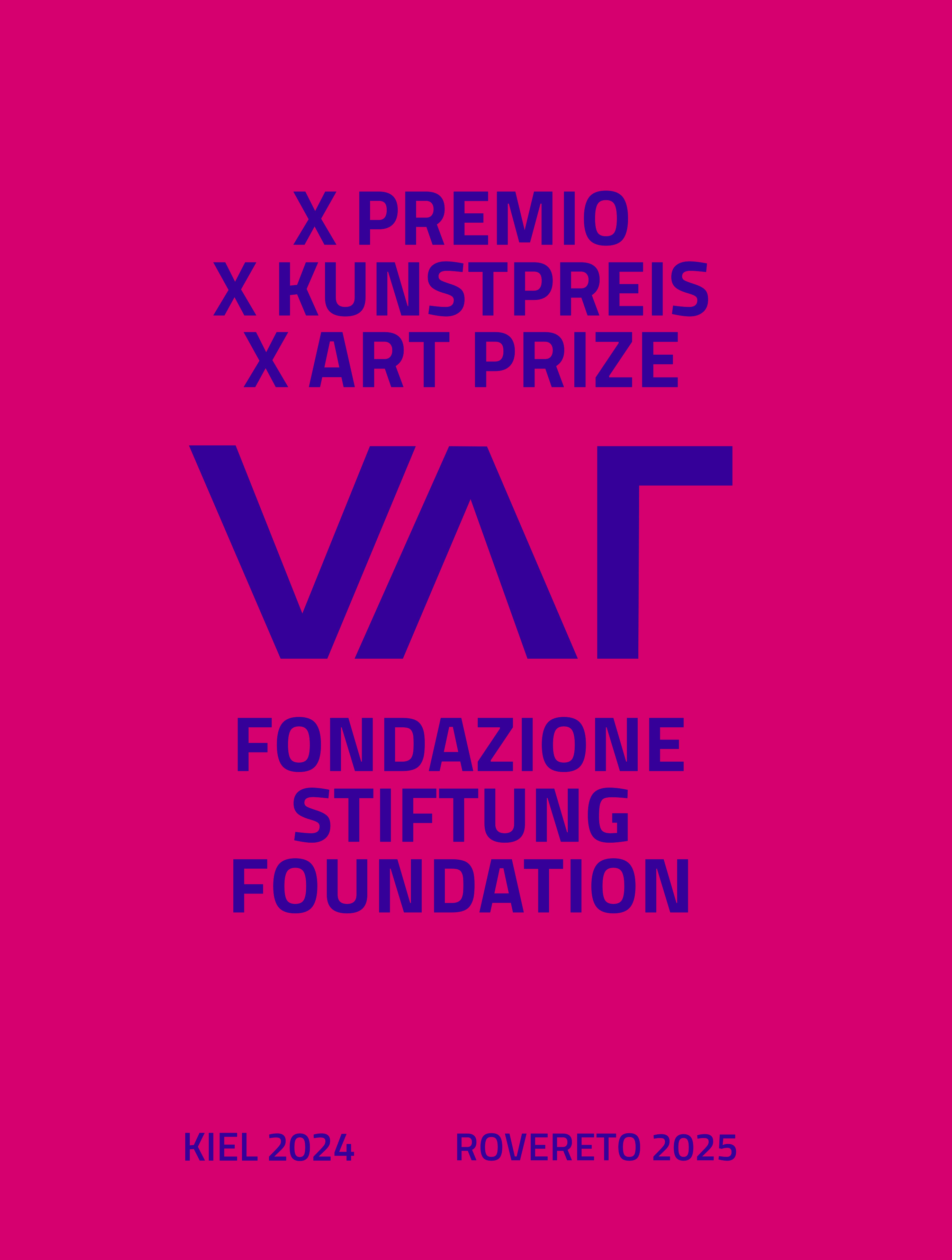 X Premio - Kiel e Rovereto - Walter Volker Feierabend Stiftung - Fondazione